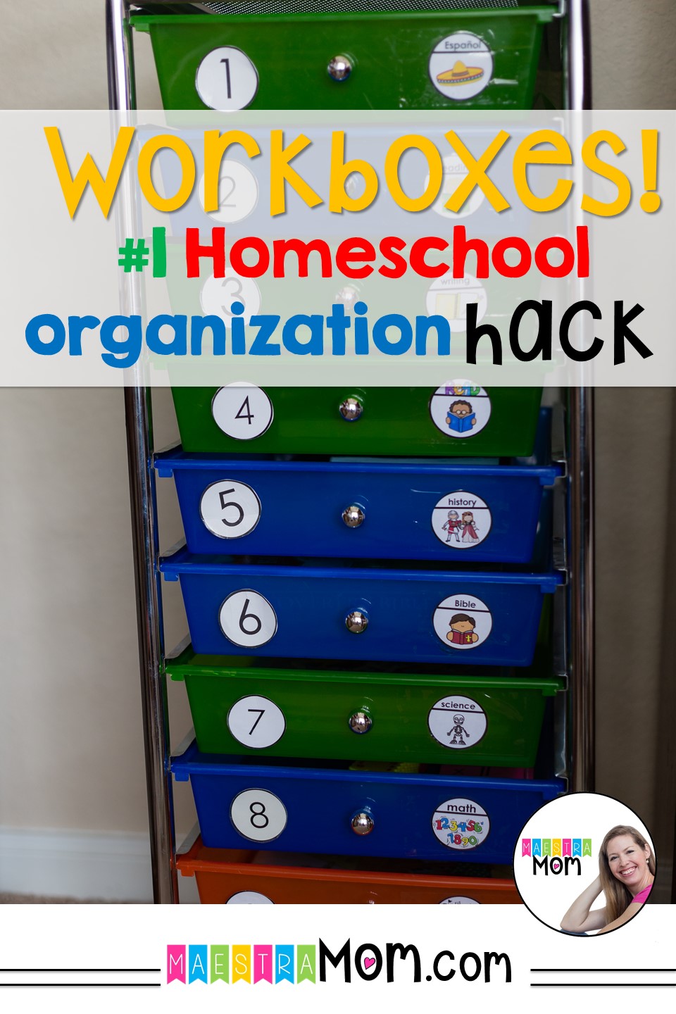 My 1 Homeschool Organization Hack Workboxes
